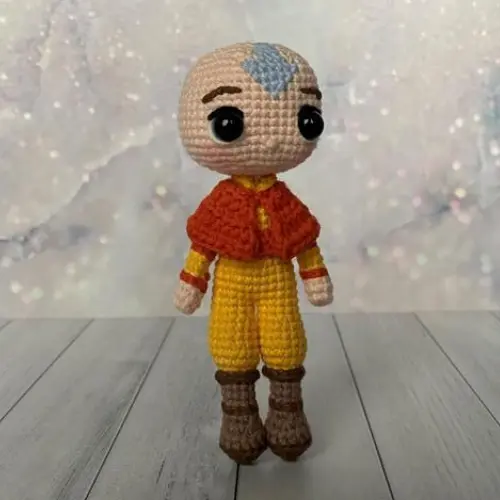 Aang Amigurumi Patrón Gratis Paso a Paso