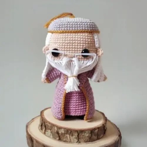 Albus Dumbledore Amigurumi Patrón Gratis Paso a Paso