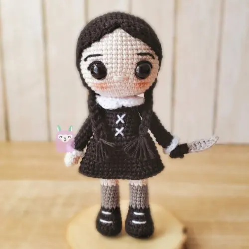Merlina Amigurumi Patrón Gratis Paso a Paso
